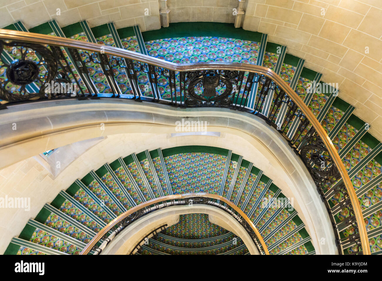 The Grand Staircase, spiral stairs of the Supreme Court of the United ...