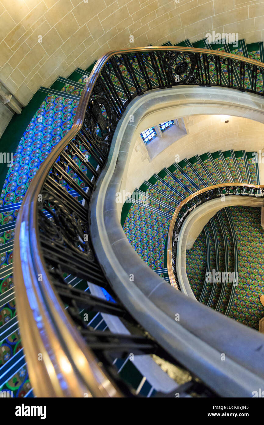 The Grand Staircase, spiral stairs of the Supreme Court of the United ...