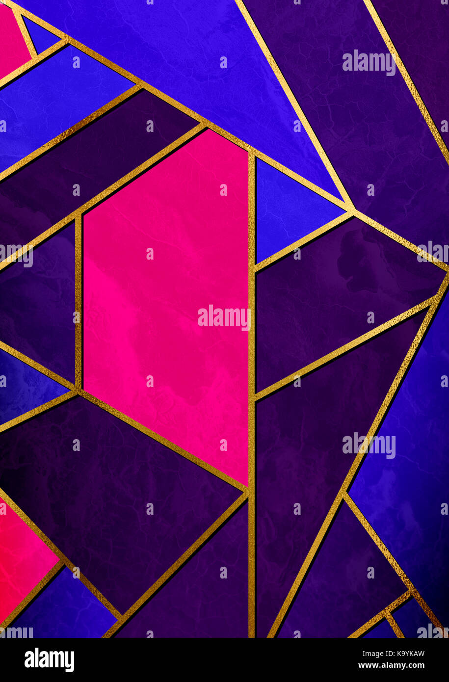 Modern colorful stylish abstract design poster with golden lines Stock ...