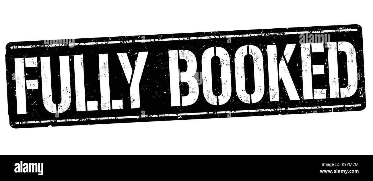 Reservation stamp illustration Black and White Stock Photos & Images ...