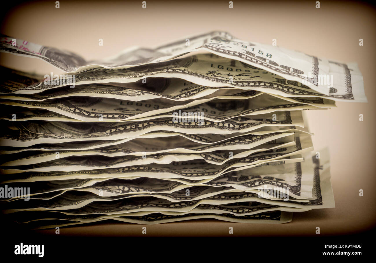 Block of tickets for 100 dollars Stock Photo - Alamy