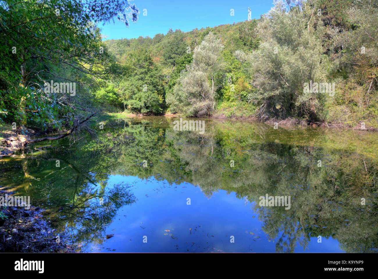 A pond in Ucka Nature Park Stock Photo - Alamy