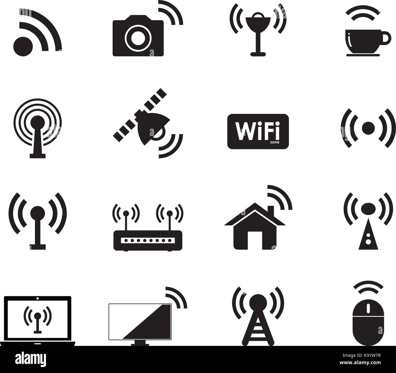 Radio beacon Stock Vector Images - Alamy