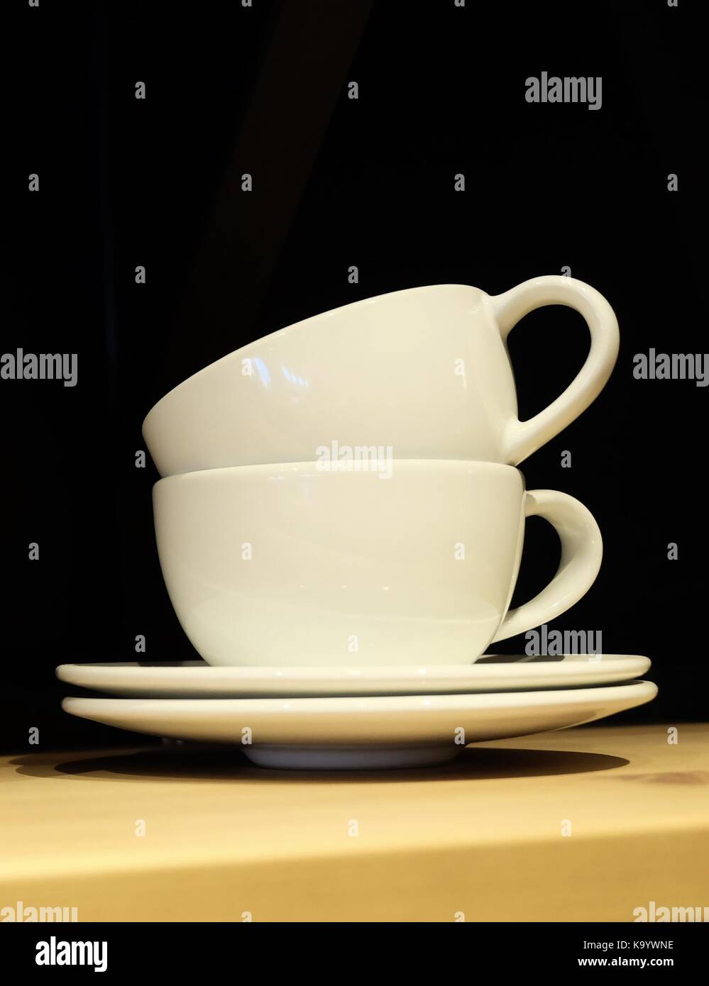 White porcelain coffee cups hi-res stock photography and images - Alamy