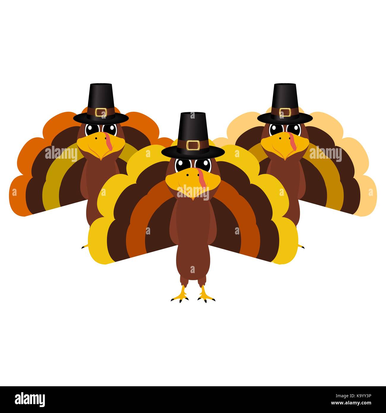 Turkey Pilgrimin on Thanksgiving Day Stock Vector Image & Art - Alamy