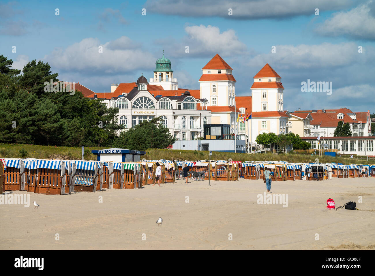Beach of Binz, Ruegen, Germany, Europe Stock Photo - Alamy