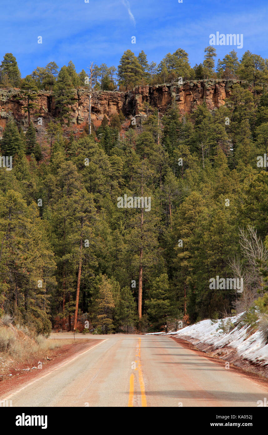 Scenic landscape along the High Road to Taos in Northern New Mexico ...