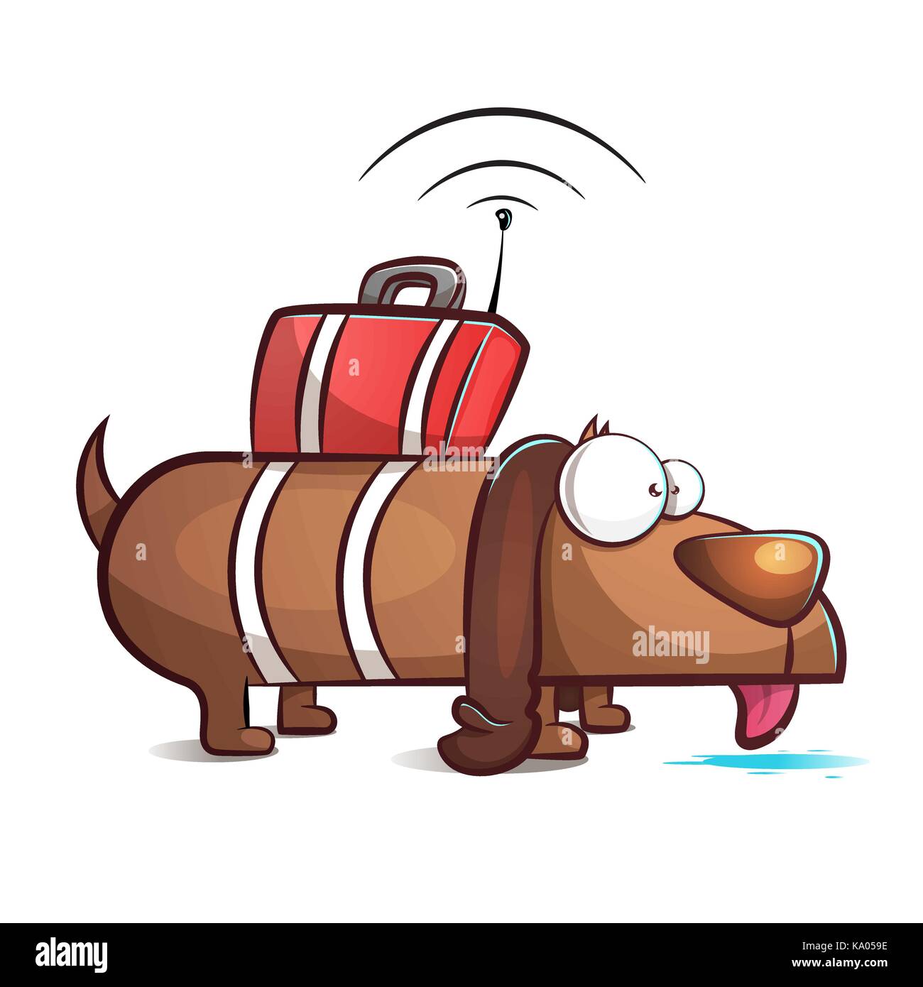 Cartoon illustration cute dog puppy hi-res stock photography and images ...
