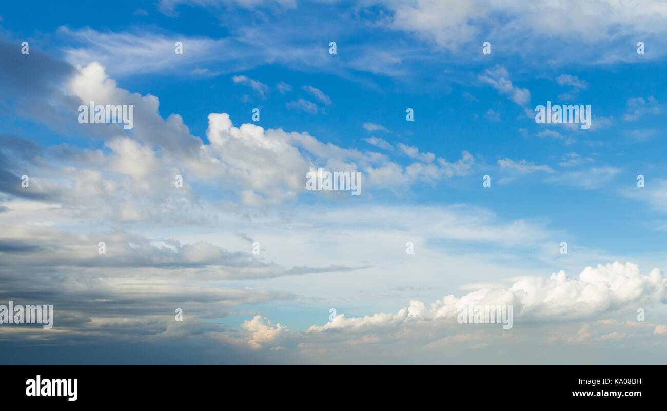 Sky clouds background, Blue sky in good weather days Stock Photo - Alamy