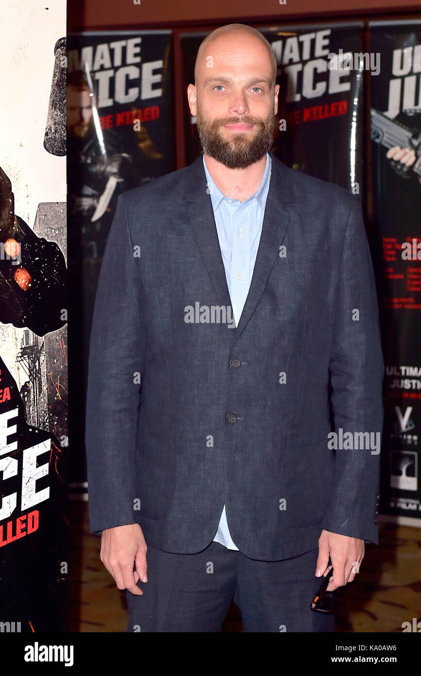 Martin Christopher Bode attends the 'Ultimate Justice' premiere at AMC ...