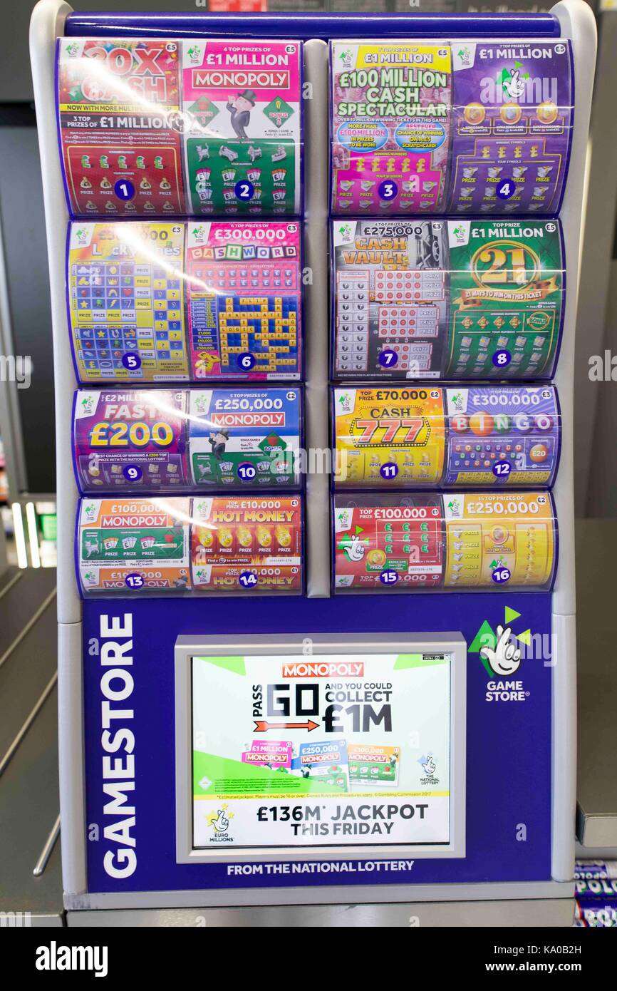 Scratchcards national lottery hi-res stock photography and images - Alamy