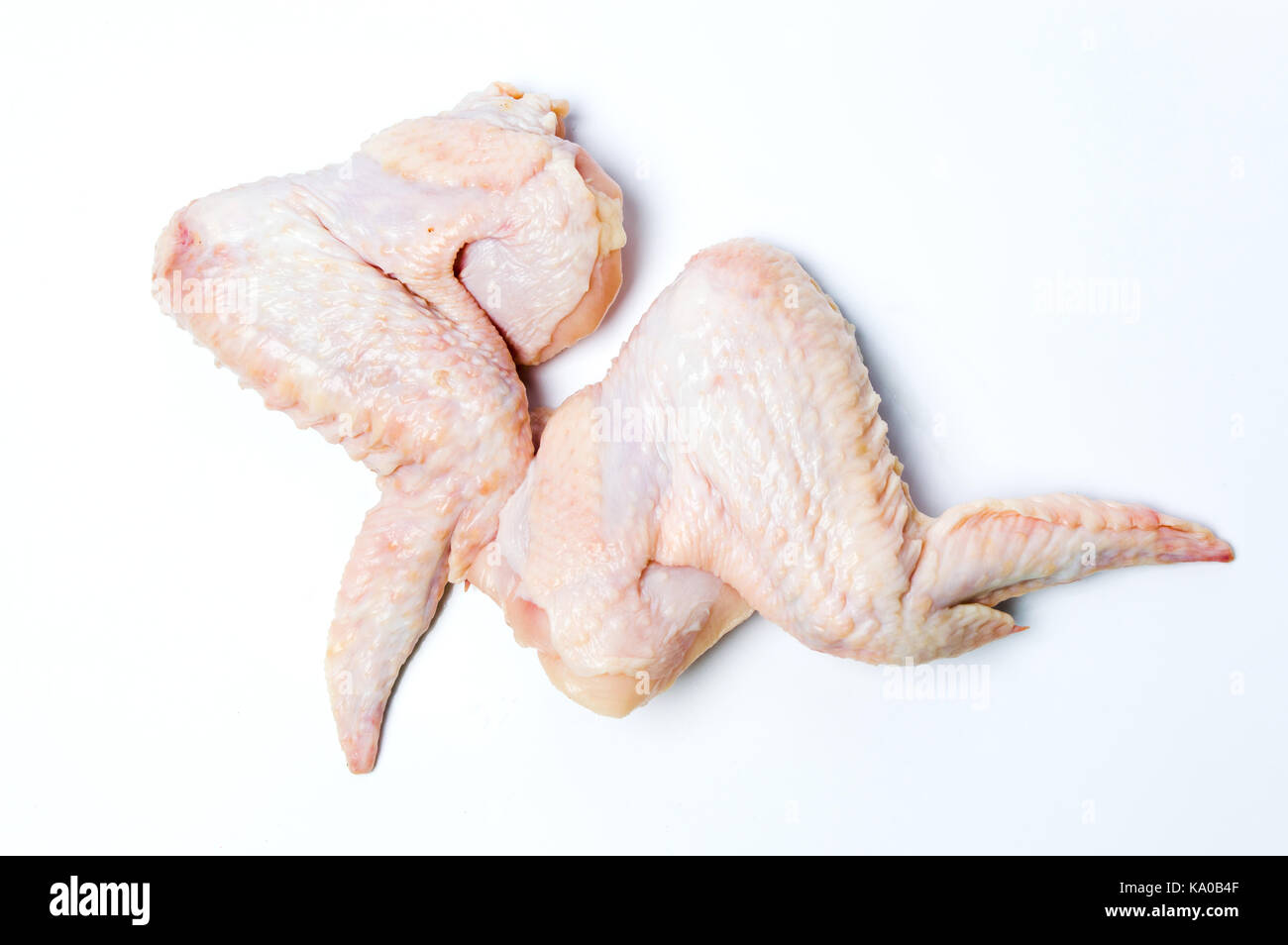 Raw chicken wings isolated on white background Stock Photo - Alamy