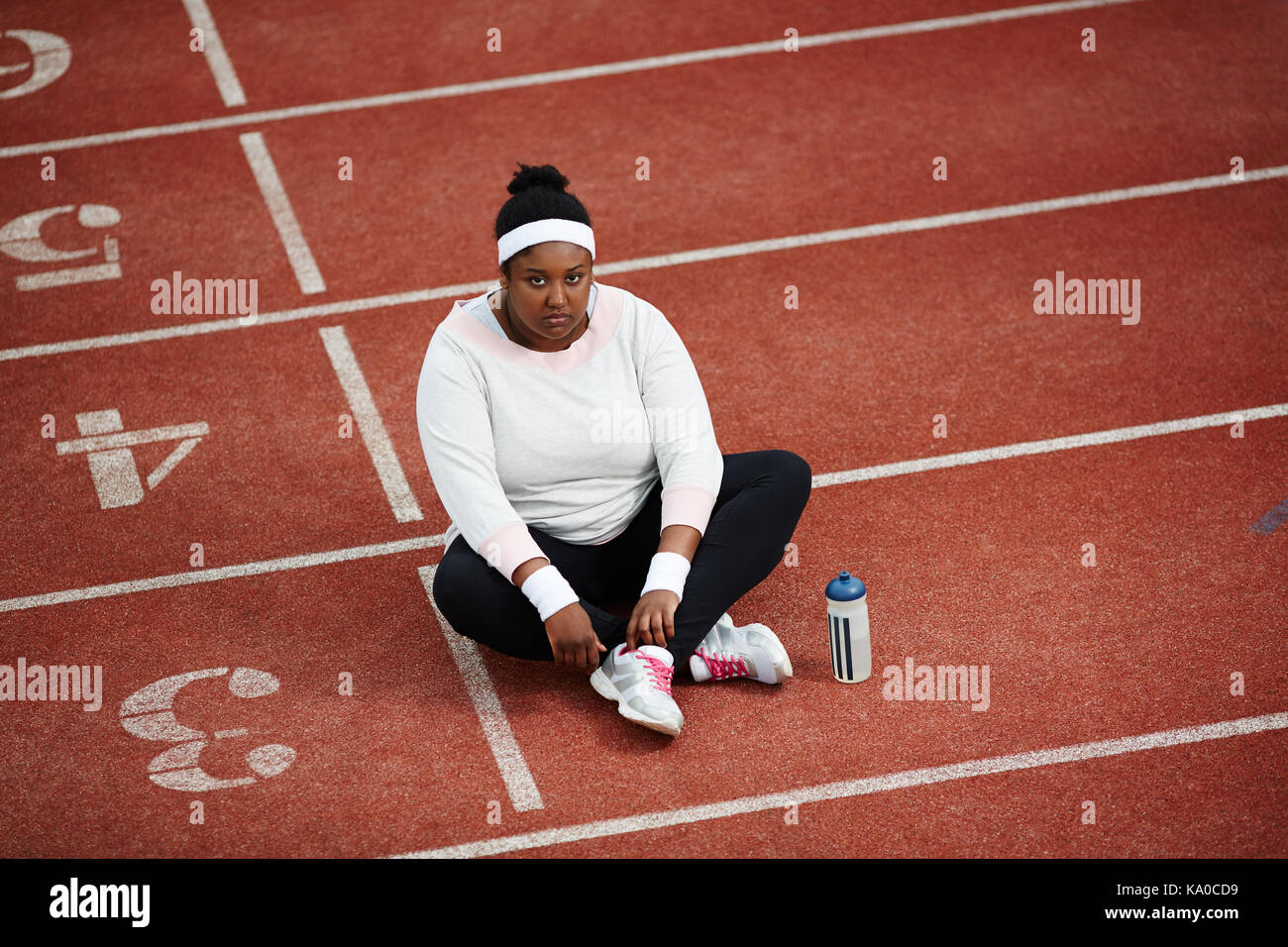 Break after workout Stock Photo - Alamy