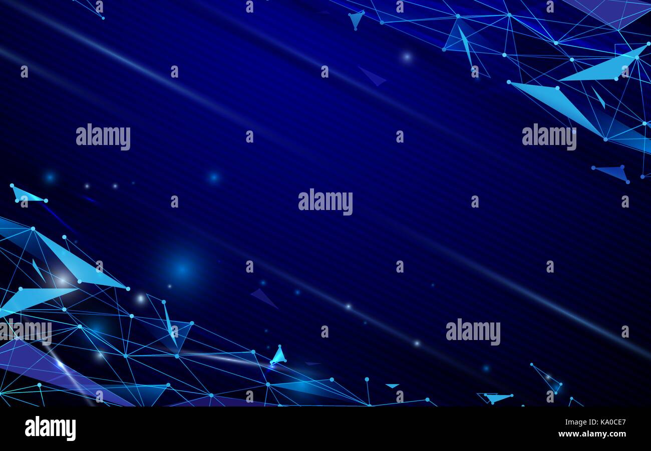 Abstract Futuristic Polygons And Lines Technology Concept Background Stock Vector Image And Art