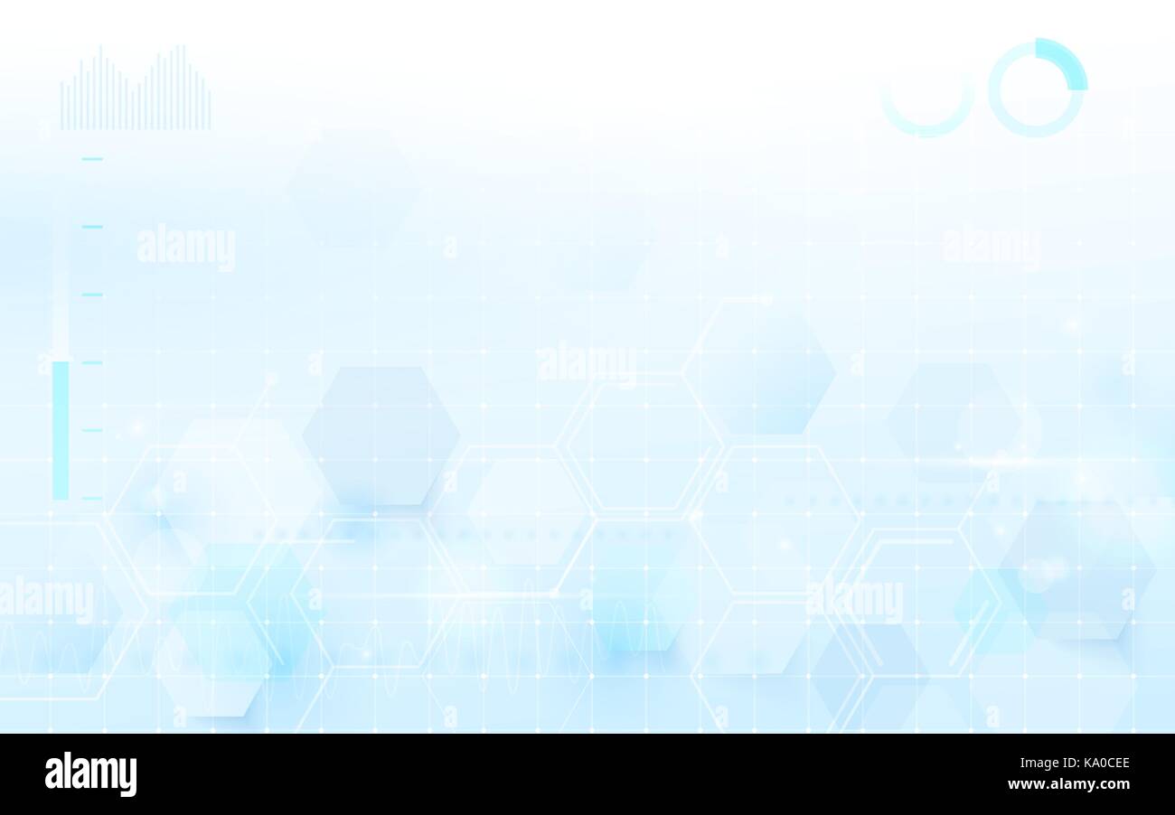 Abstract technology digital hi tech hexagons concept background. Space for your text Stock ...