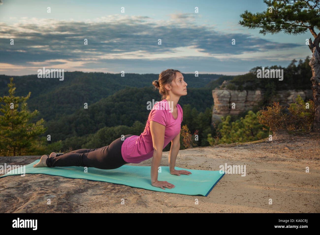 Female yoga model hi-res stock photography and images - Alamy