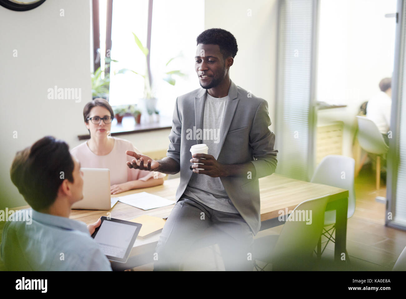Productive Project Discussion Stock Photo - Alamy