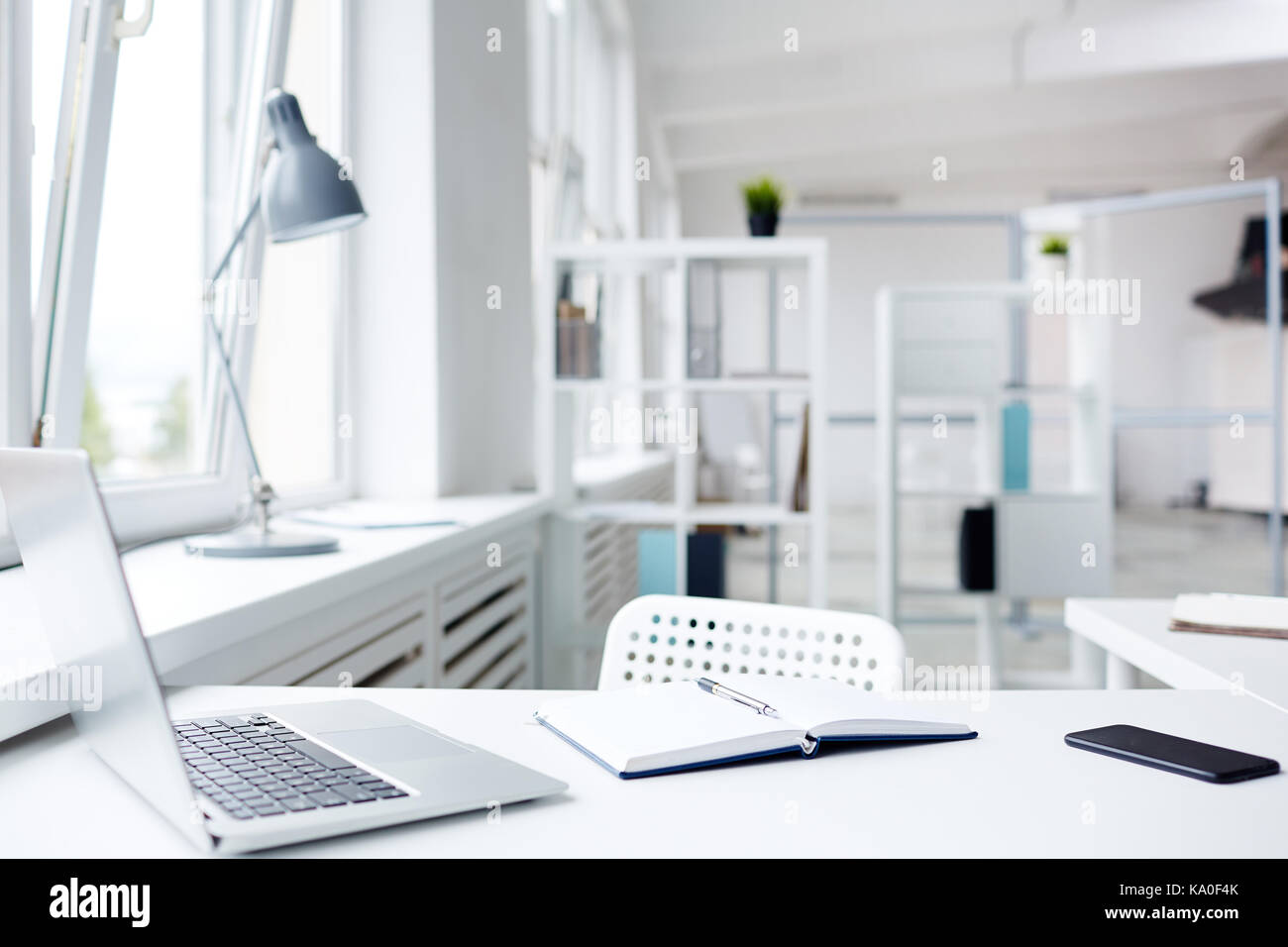 Modern Office Workplace Stock Photo - Alamy