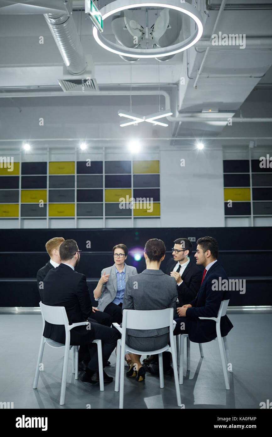 Briefing of professionals Stock Photo - Alamy