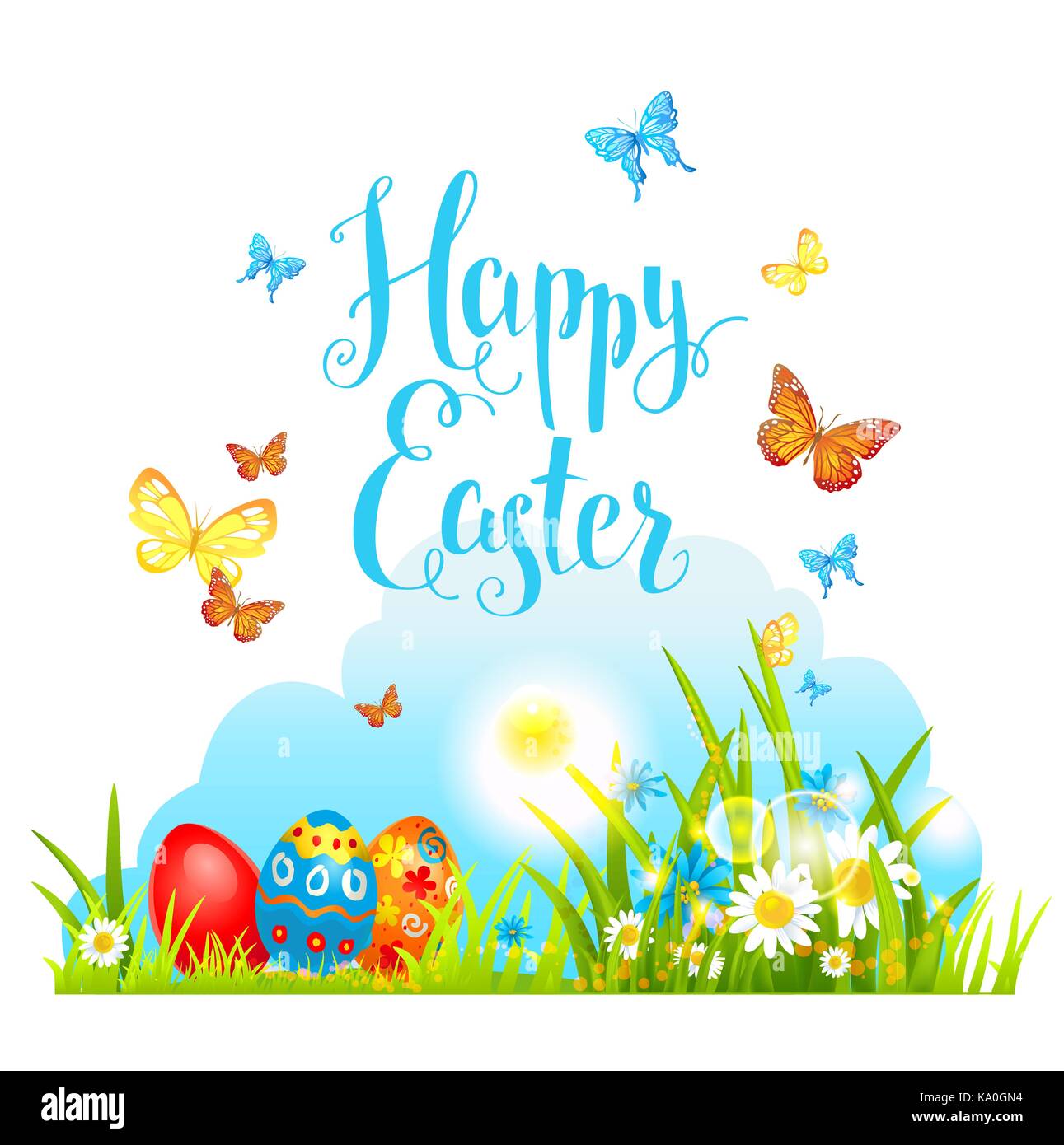 Cute pink card flowers Stock Vector Images - Alamy