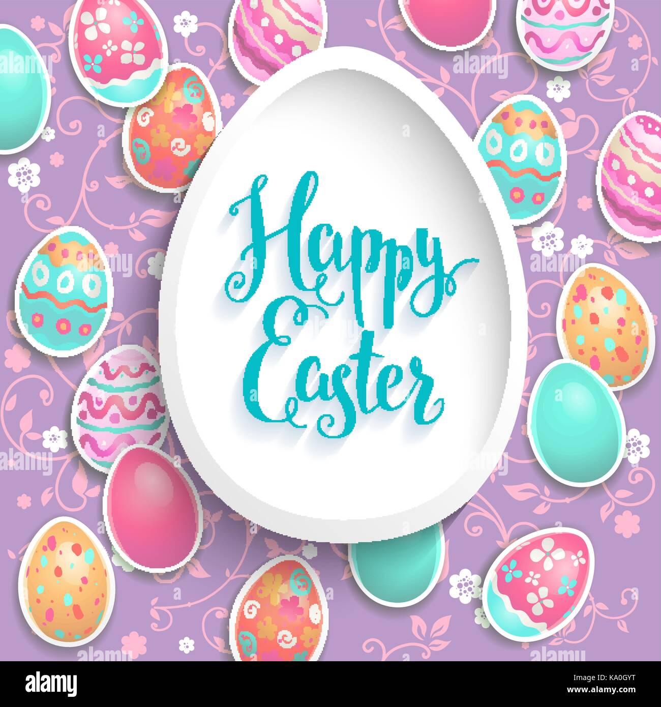 Holiday easter frame Stock Vector Image & Art - Alamy
