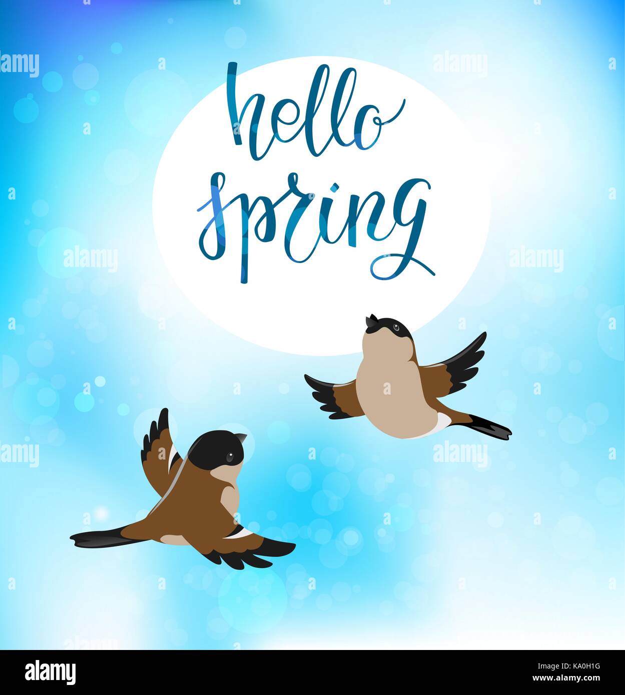 Spring blue Stock Vector Images - Alamy