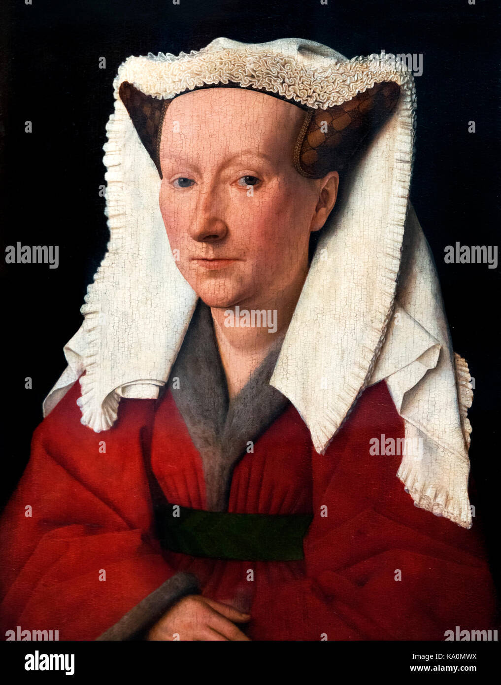 Portrait of Margareta van Eyck by Jan van Eyck (c.1390-1441), oil on ...