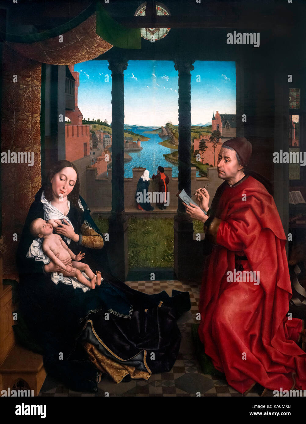 Saint luke painting the virgin and child hi-res stock photography and images - Alamy