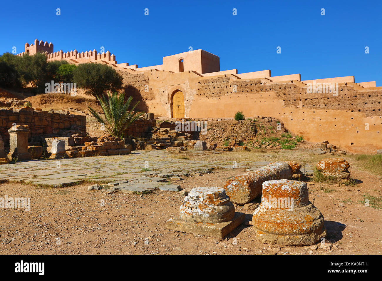 The Chellah, a medieval fortified necropolis in Rabat, Morocco Stock ...