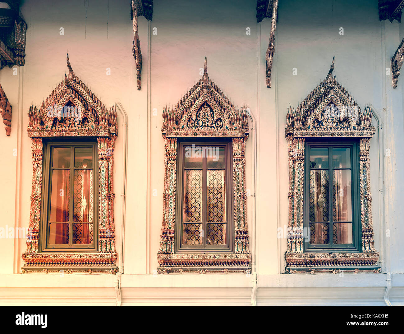 Window background in Royal King Palace, Bangkok Stock Photo - Alamy