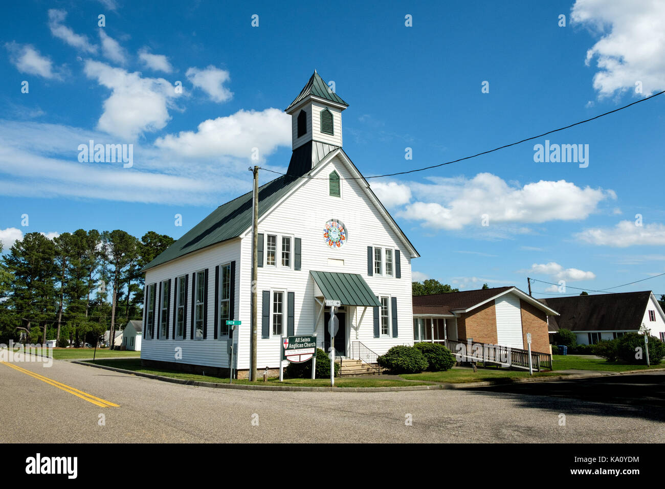 All Saints Anglican Church, 48 New Street, Saluda, Virginia Stock Photo ...