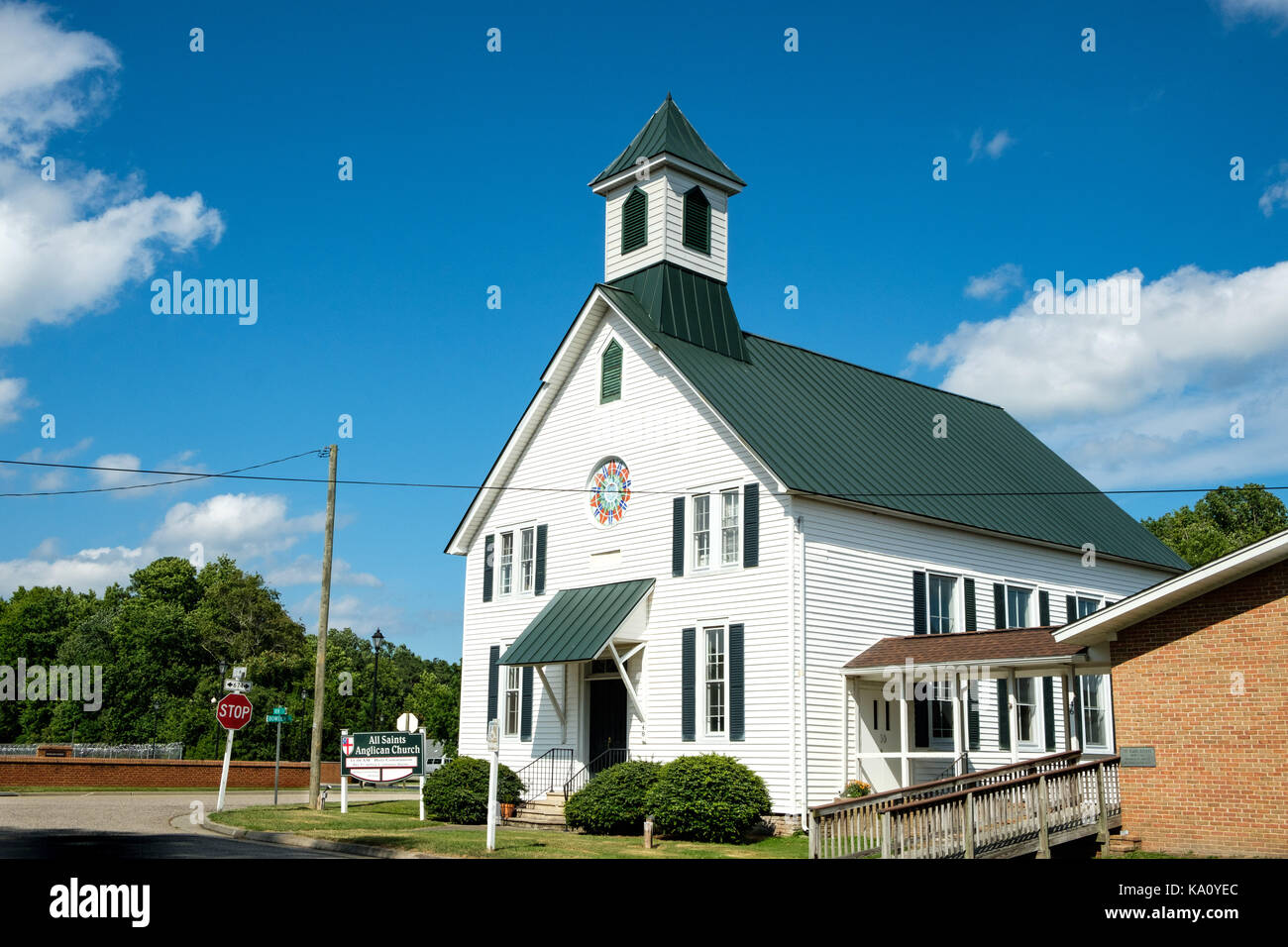 All Saints Anglican Church, 48 New Street, Saluda, Virginia Stock Photo ...