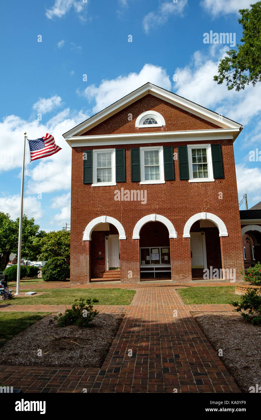 Middlesex County Courthouse, Courthouse Square, Saluda, Virginia Stock ...