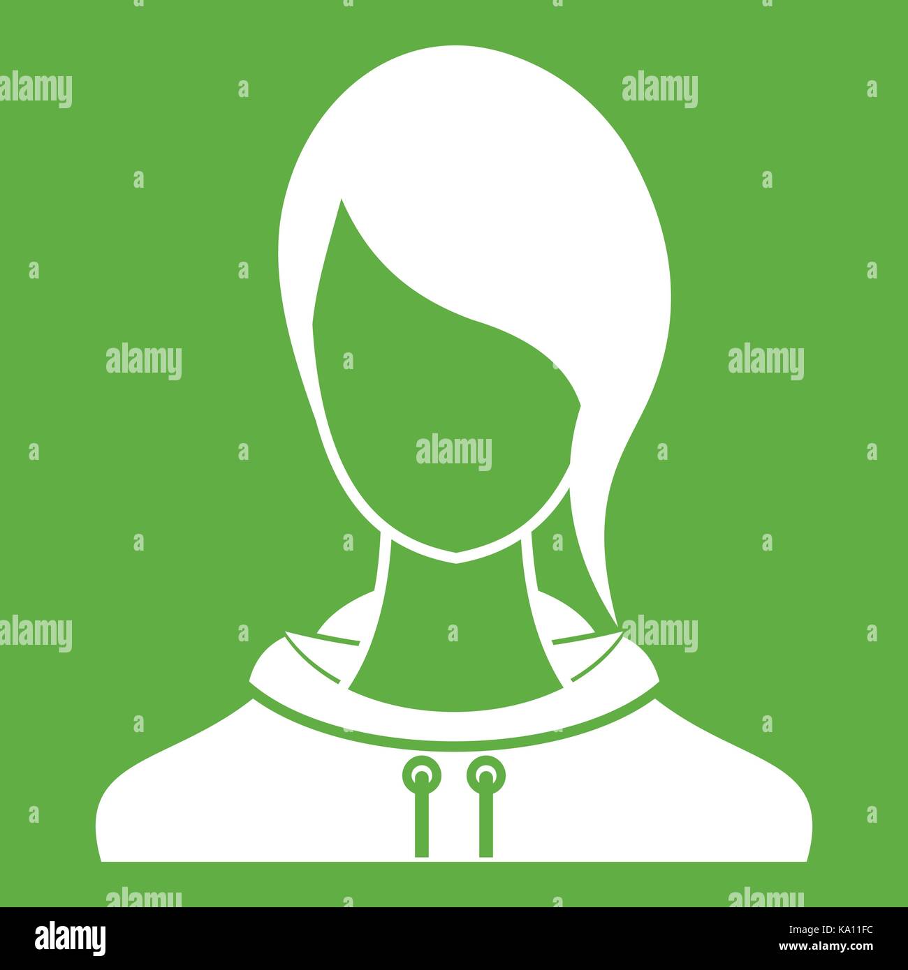 Woman icon green Stock Vector Image & Art - Alamy