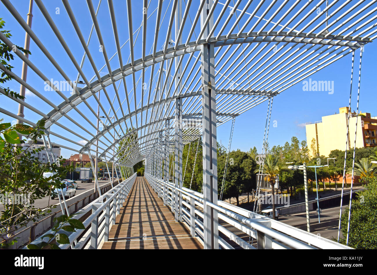 Bridge crosses of highways and roads Stock Photo - Alamy