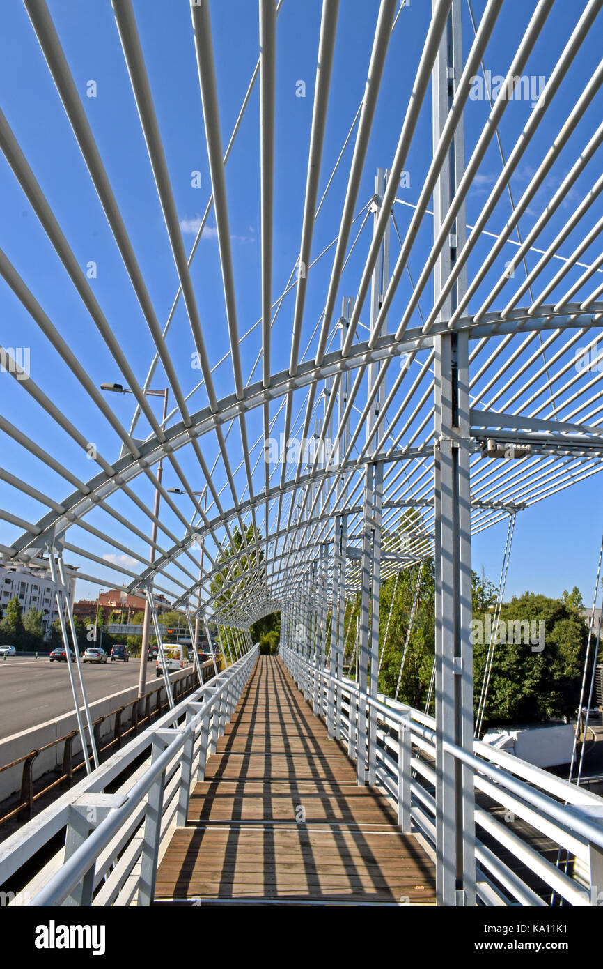 Bridge crosses of highways and roads Stock Photo - Alamy