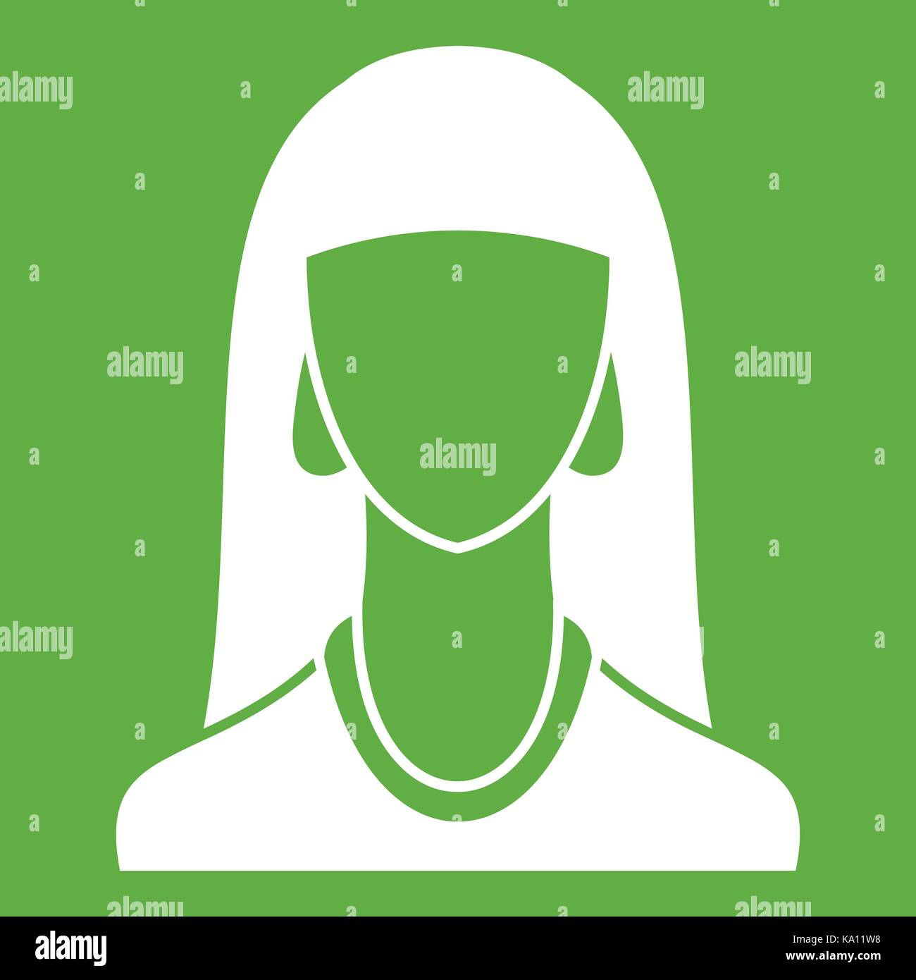 Woman icon green Stock Vector Image & Art - Alamy