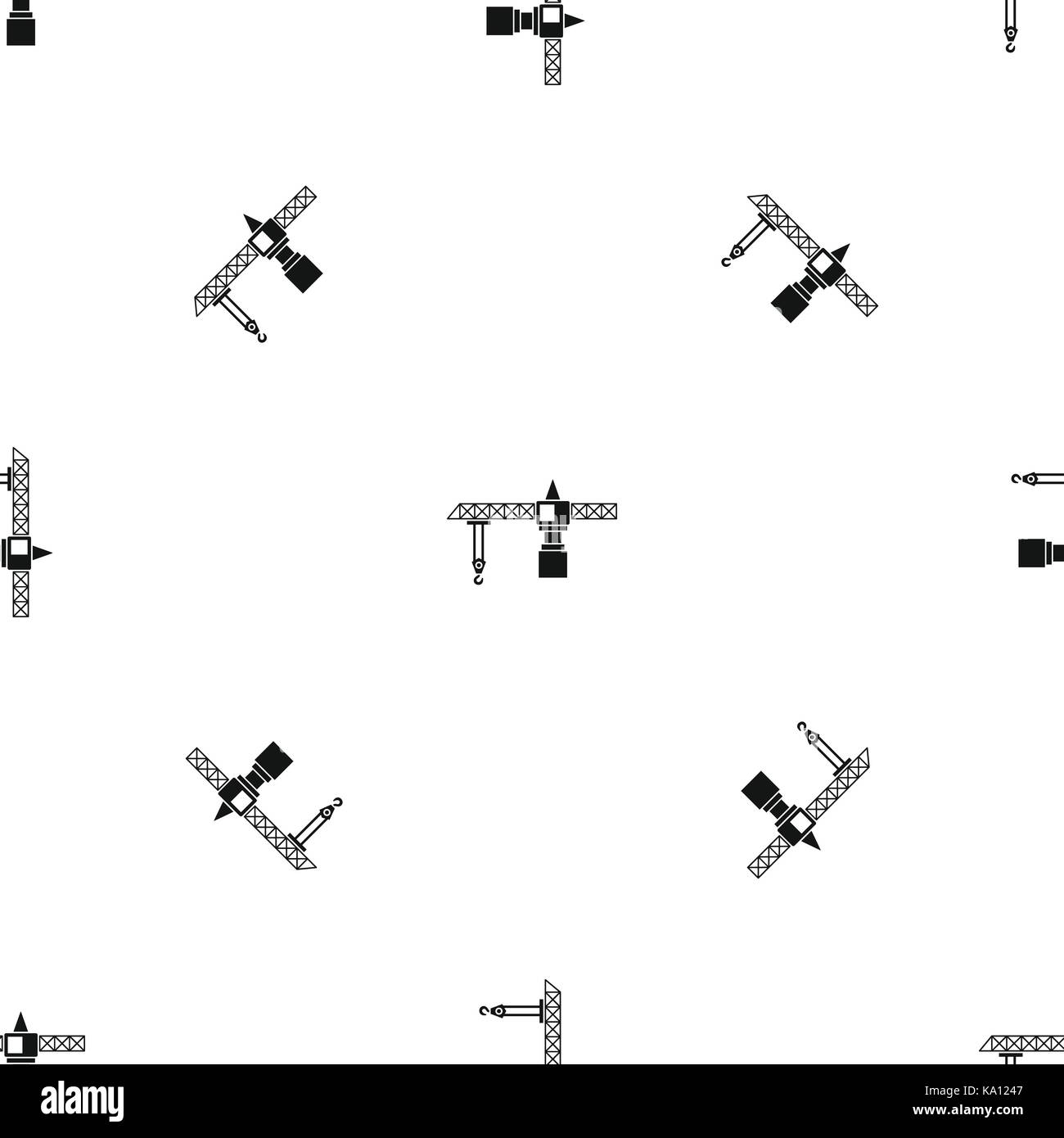 Crane pattern seamless black Stock Vector Image & Art - Alamy