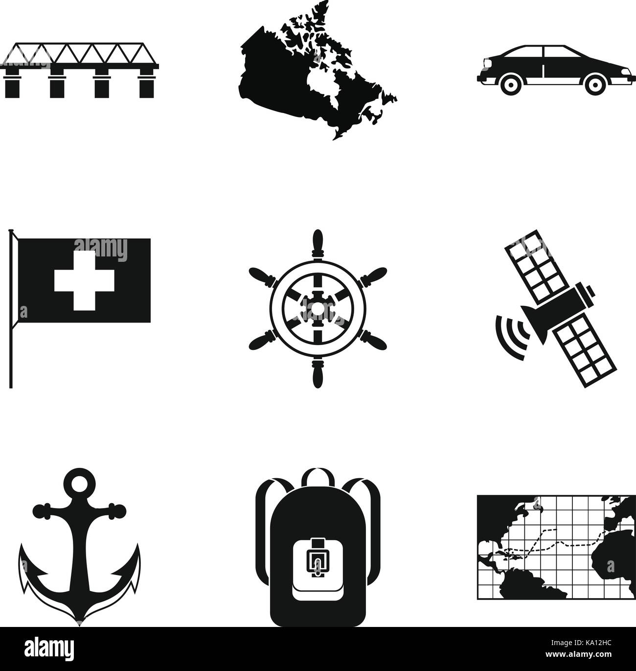 Leading the way icons set, simple style Stock Vector Image & Art - Alamy