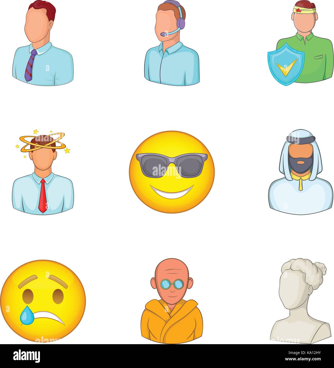 Epitome icons set, cartoon style Stock Vector Image & Art - Alamy