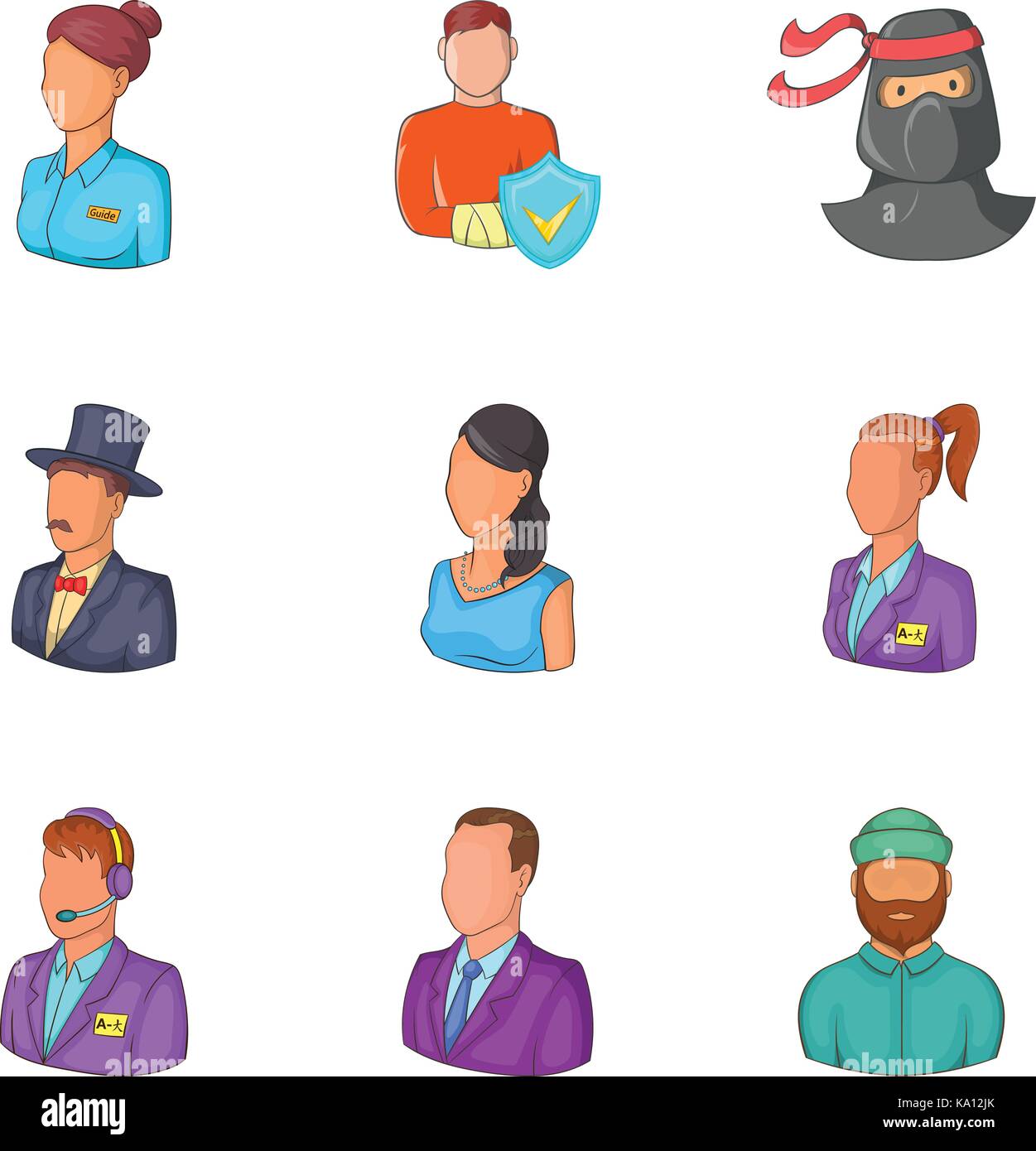 Personalization icons set, cartoon style Stock Vector Image & Art - Alamy