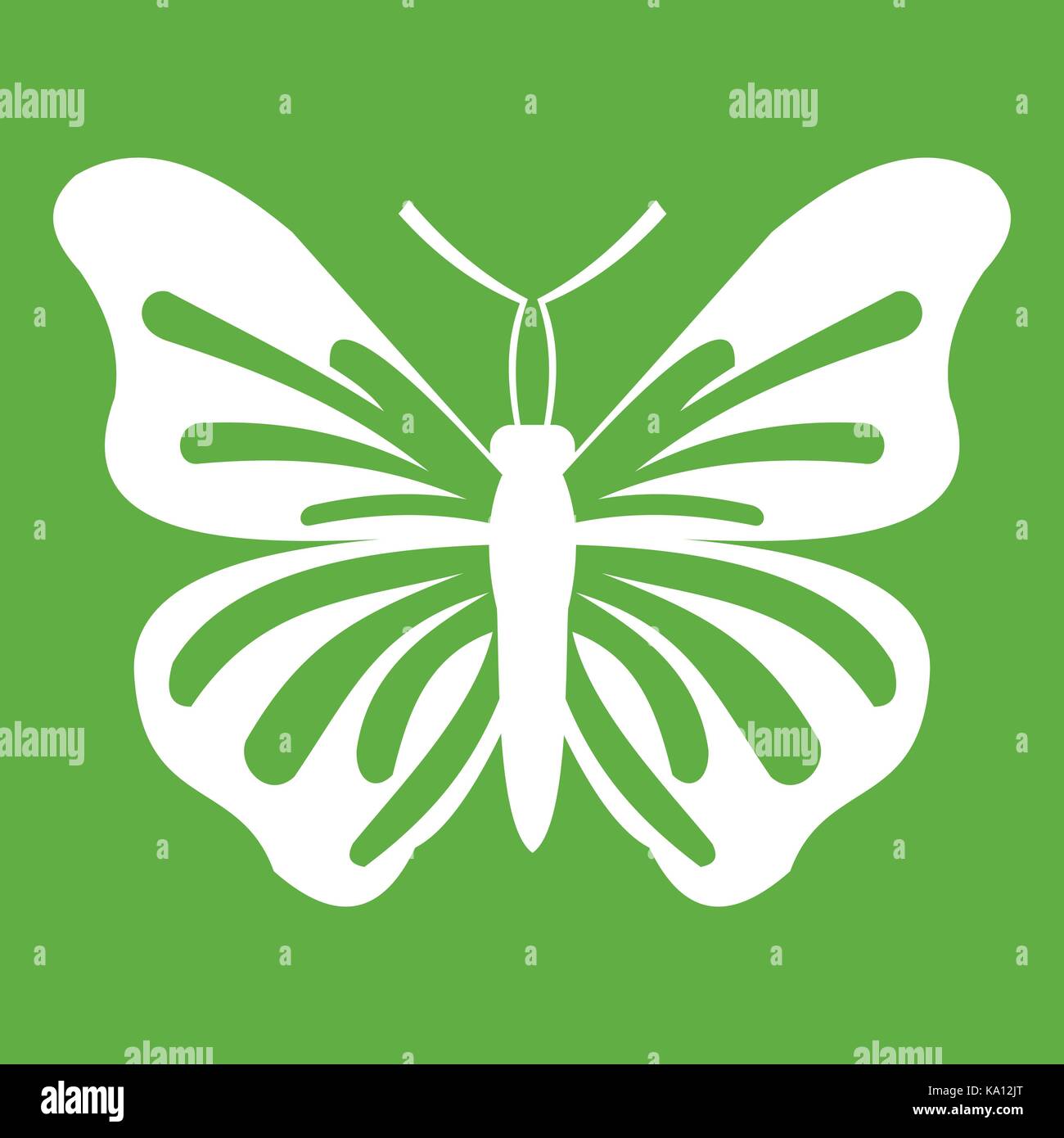 Butterfly icon green Stock Vector Image & Art - Alamy