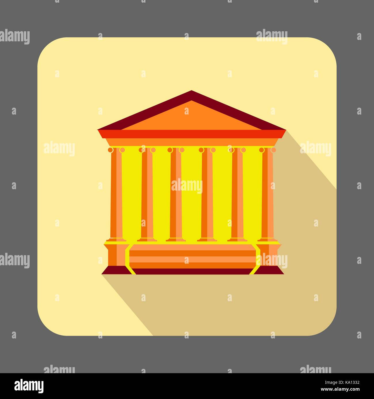 Ancient museum concept background, cartoon style Stock Vector Image ...
