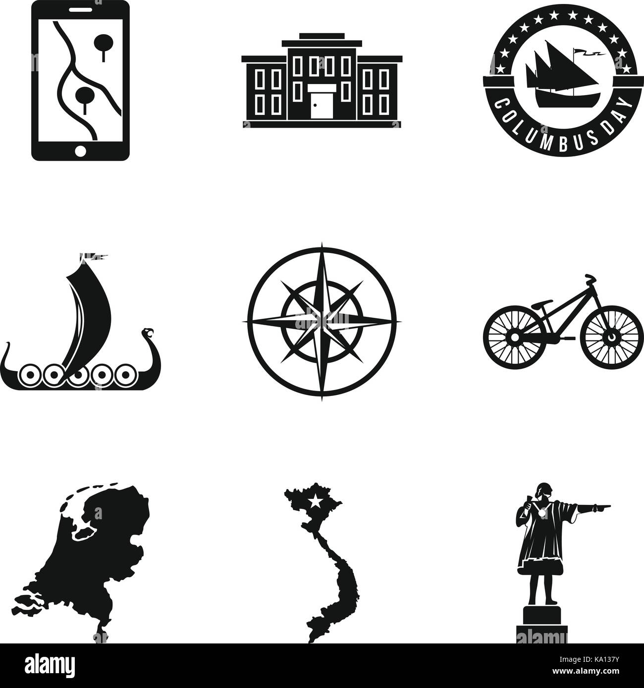 Survey icons set, simple style Stock Vector Image & Art - Alamy