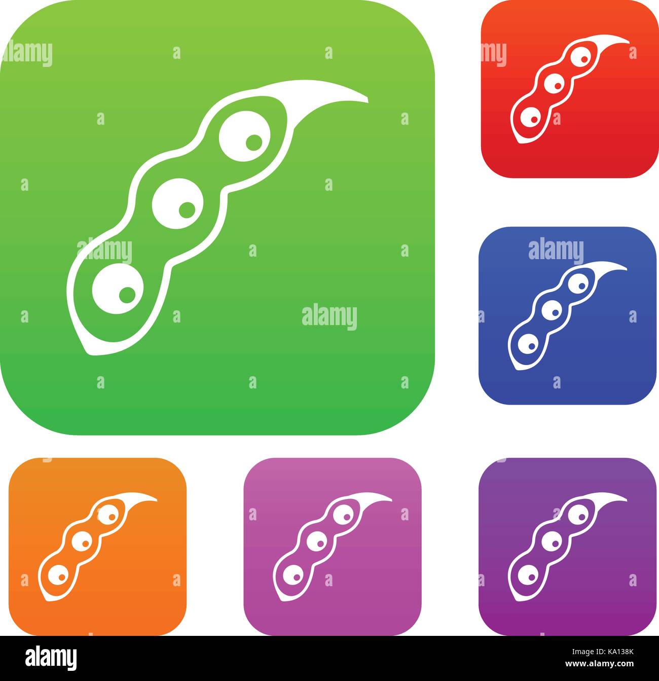 Ripe soybean set color collection Stock Vector Image & Art - Alamy