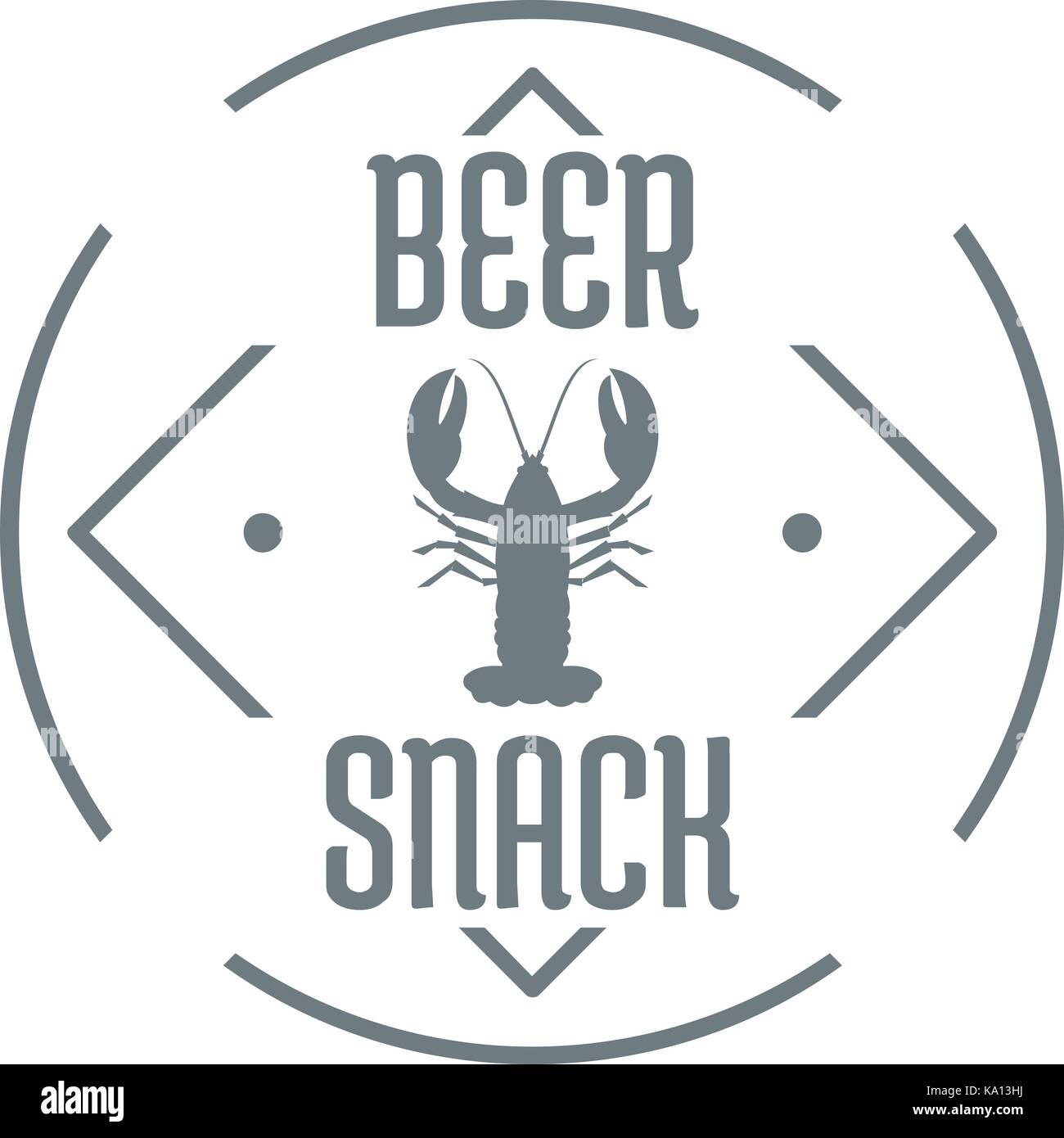 Crayfish logo, simple gray style Stock Vector Image & Art - Alamy