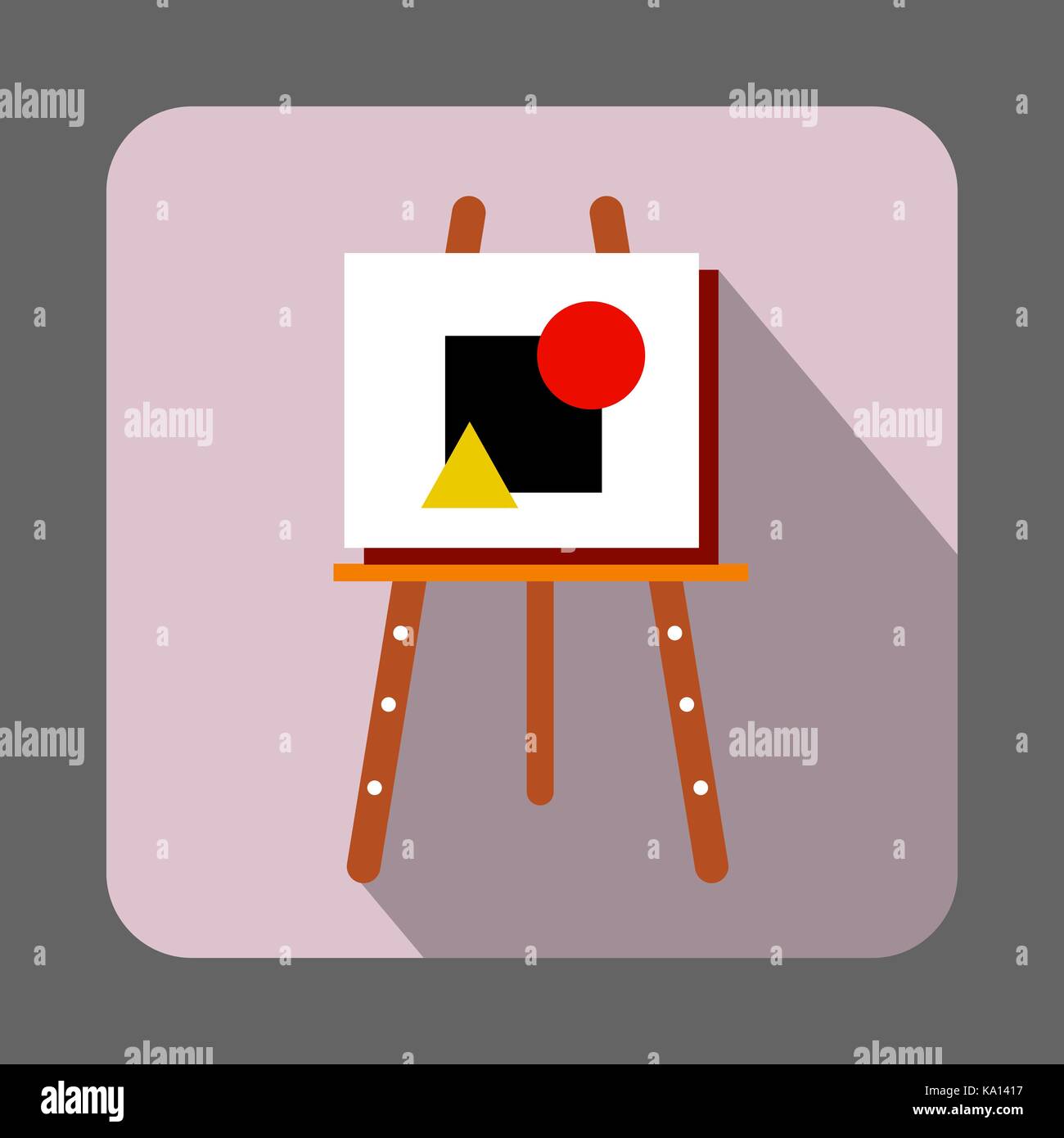 Picture stand concept background, cartoon style Stock Vector Image ...