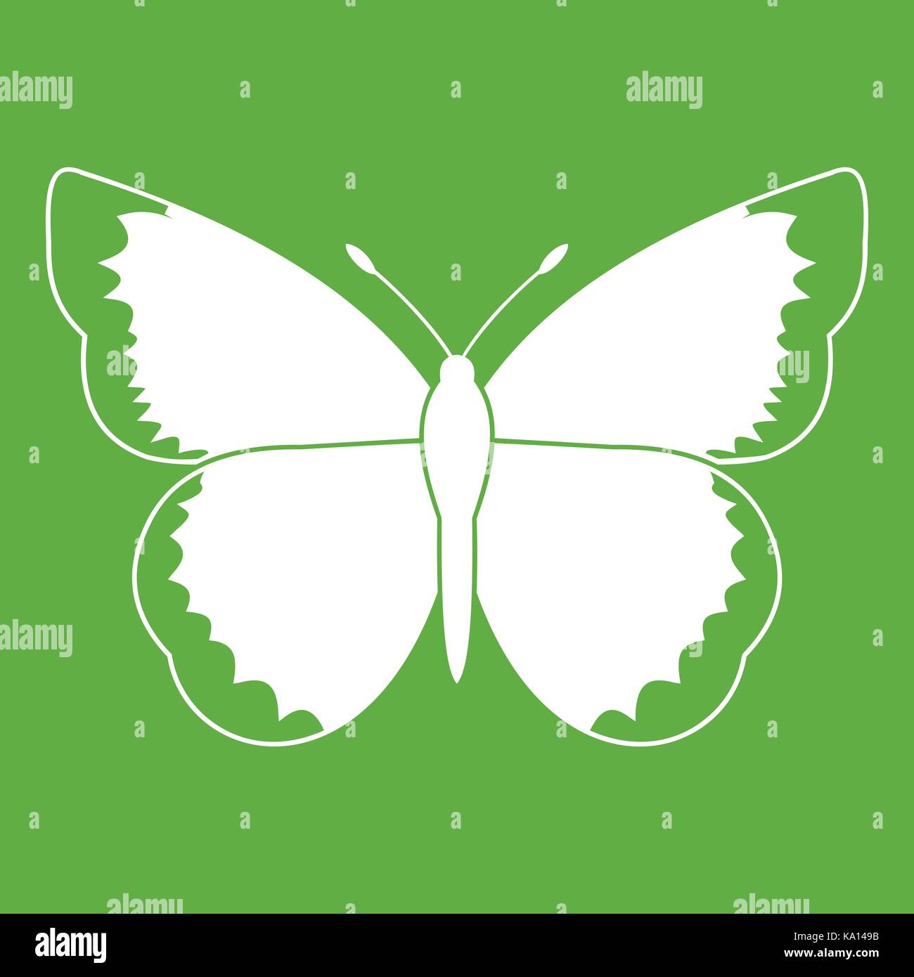 Butterfly icon green Stock Vector Image & Art - Alamy