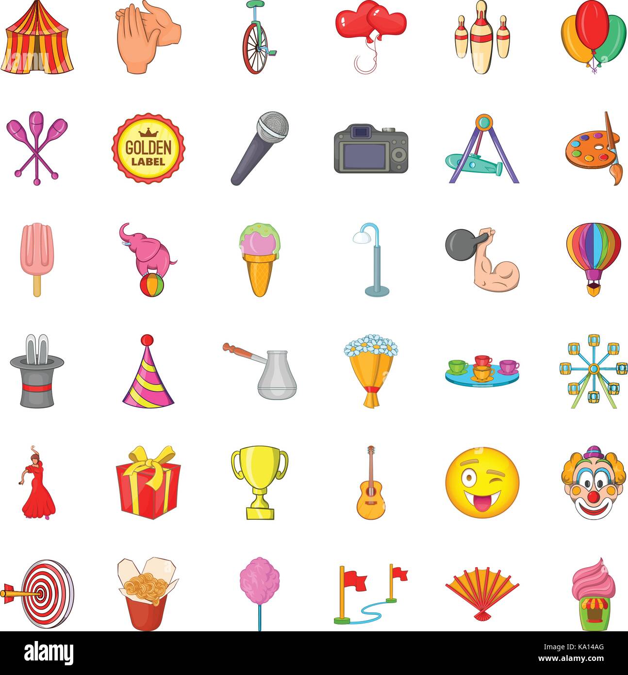 Colorful children playground castle Stock Vector Images - Alamy