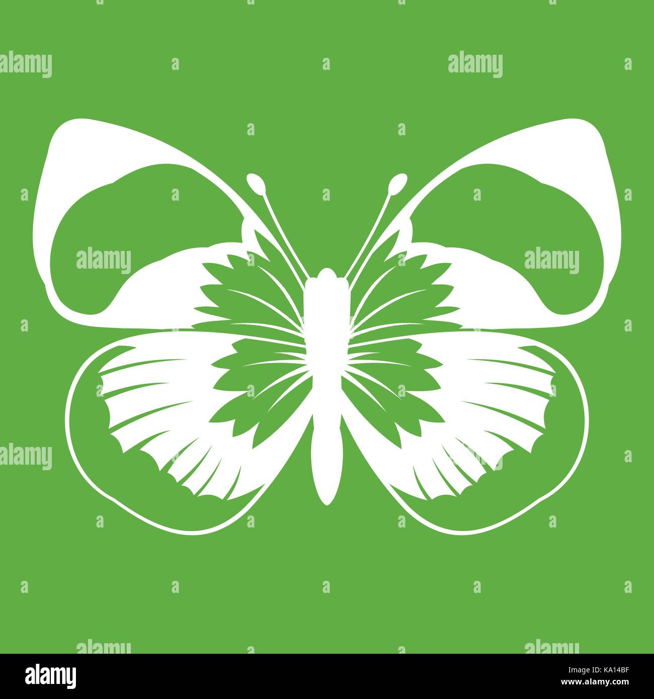 Butterfly icon green Stock Vector Image & Art - Alamy